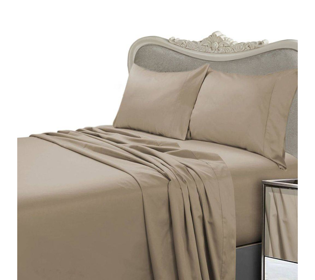 Taupe Full Down Alternative Comforter 8-Piece Bed In A Bag, Queen ...