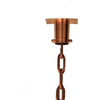 Large Copper Link Rain Chain With Installation Kit, 11 Foot - Beach ...