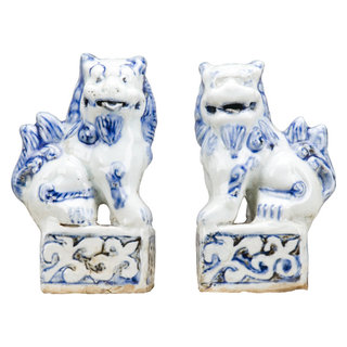 Foo Dog-Pair - Traditional - Accent And Garden Stools - by Shan Hill ...