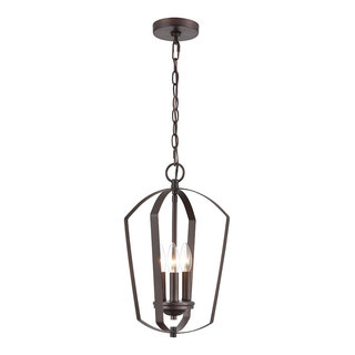 Millennium Lighting Ivey Lake 3-Light 11" Pendant, Bronze/Etched, 9823 ...