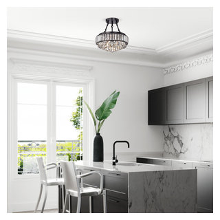 Aresi 4-Light Semi-Flush Mount - Contemporary - Flush-mount Ceiling ...