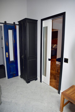 Chipped tile at door threshold in new bathroom. What to do?