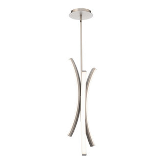 dweLED Tusk 8" LED Pendant 3000K, Brushed Nickel, PD-29425-30-BN ...