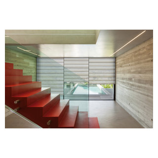 Shade by Jamie: Vertilux Roller Shades - Modern - Staircase - Austin ...