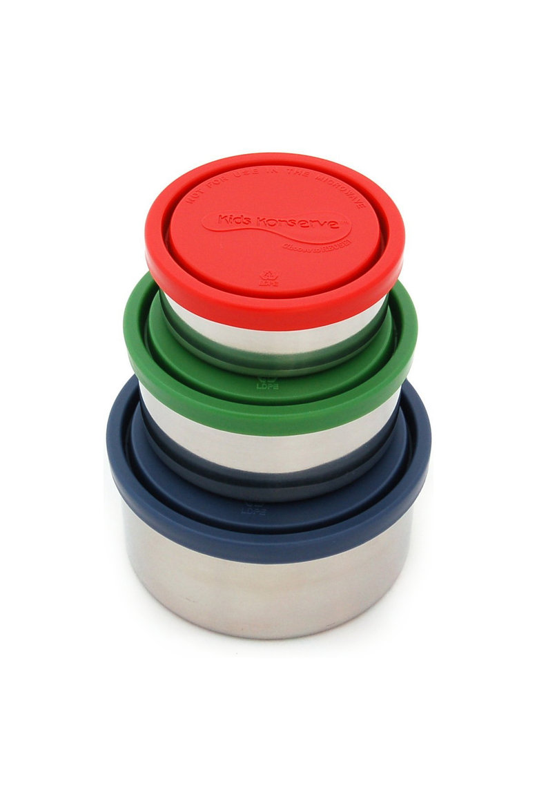 U Konserve 3 Piece Round Nesting Food Container Set with Ocean Trio ...