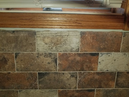 Tiling under window