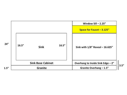 Window Sill Above Kitchen Sink & Faucet Selection/Install