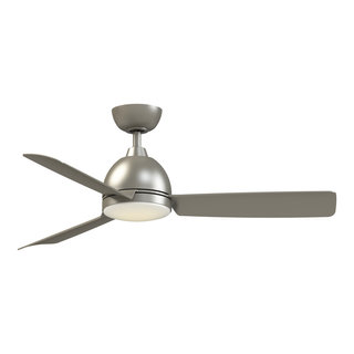 Starboard L 52" Marine Grade Fan With LED Light Kit Black/Nickel Blades ...