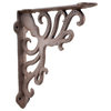 Nautical Shelf Bracket, Octopus, Rust Brown Cast Iron, 7.75" Deep ...