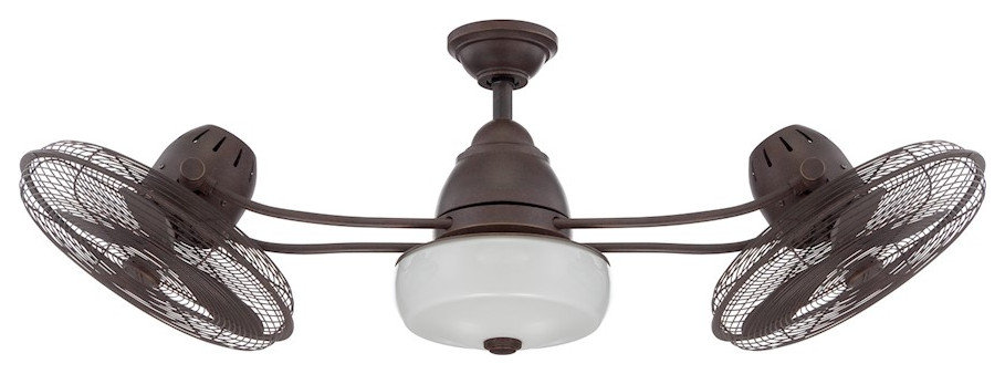 Craftmade 48" Bellows II Ceiling Fan, Aged Bronze Textured - Industrial ...
