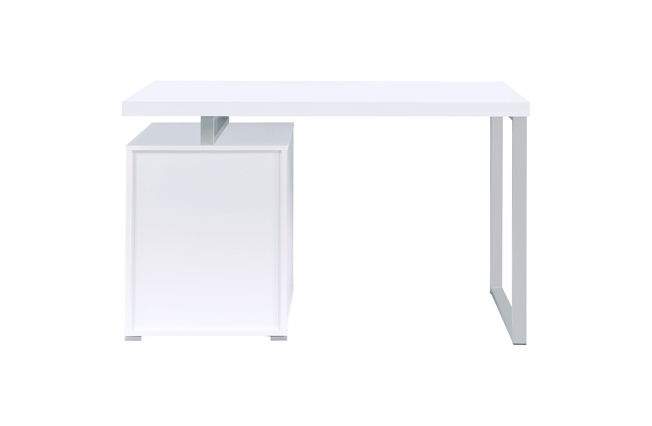Brennan 3-drawer Office Desk White - Contemporary - Desks And Hutches ...