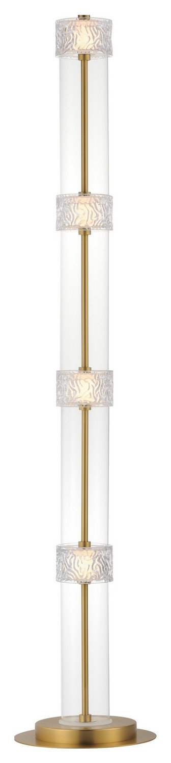 Elysian LED Floor Lamp, Natural Aged Brass - Contemporary - Floor Lamps - by Lampclick | Houzz