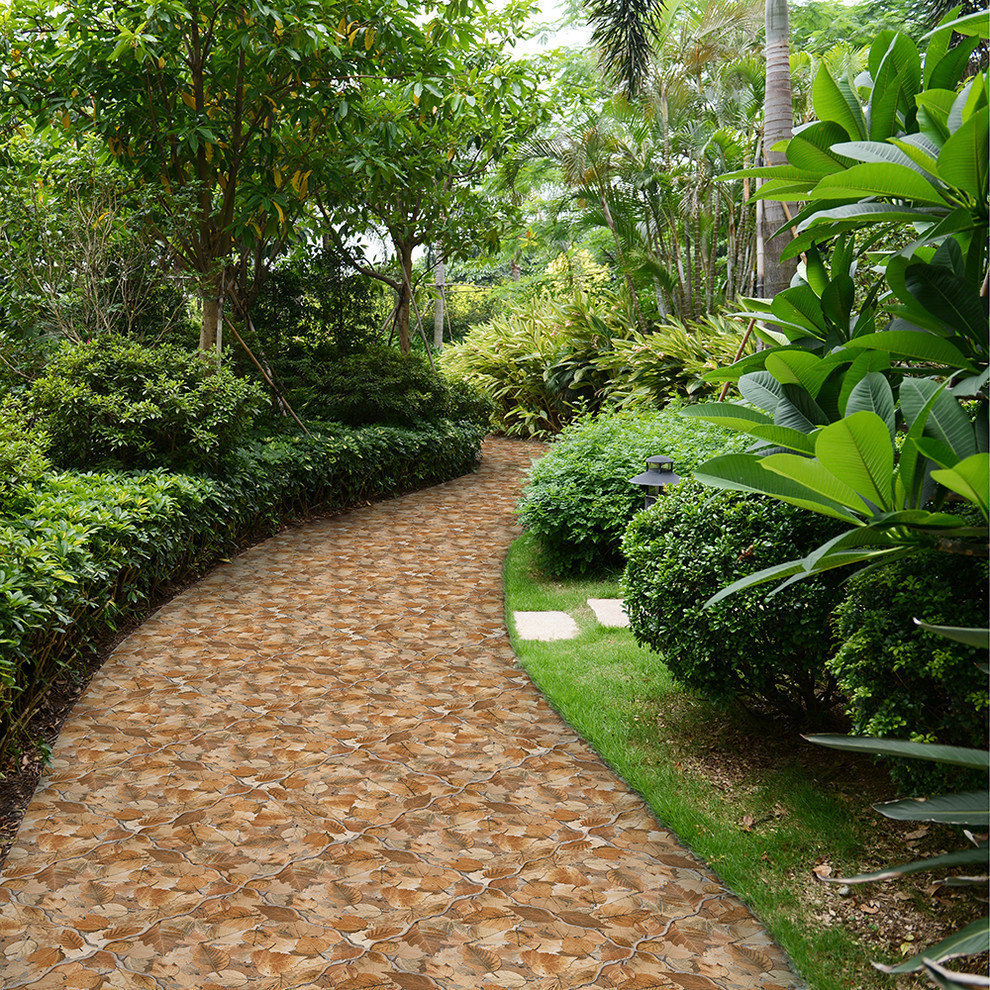 Otono Porcelain Floor and Wall Tile, Ocre, Sample - Contemporary - Tile ...