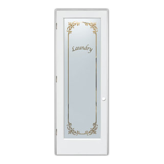 Laundry Door - Lenora - Primed - 28" x 80" - Book/Slab Door, 30" (2/6 ...