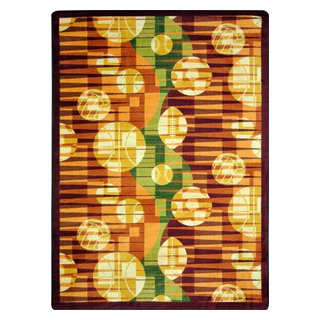 Games People Play, Gaming And Sports Area Rug, Keeping Score, 5'4"X7'8 ...