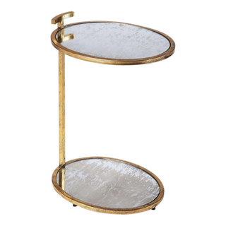 Modern Gold-Finished Ciro Side Table - Contemporary - Side Tables And End Tables - by ...