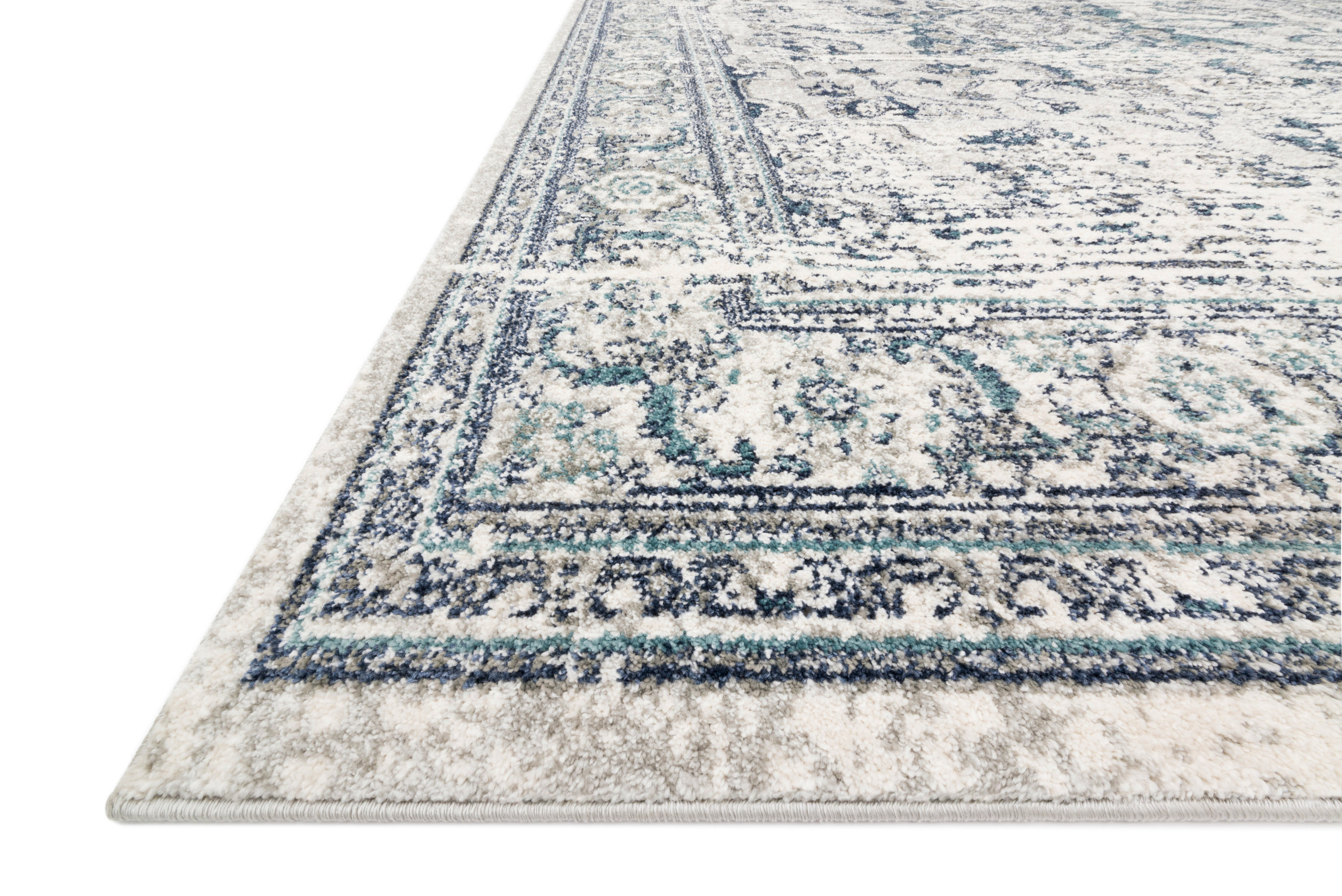 Loloi Rosina Contemporary Joa-01 9'6"x13' Rug, Light Green, Blue, 9'6 ...
