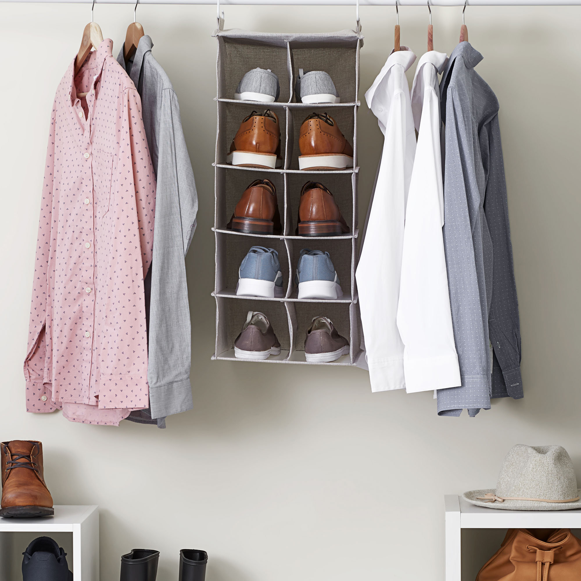10-Pocket Hanging Shoe Organizer - Transitional - Shoe Storage - by ...