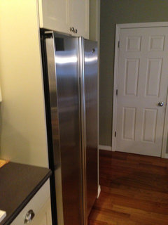 PLEASE HELP: 'Fridge flush with counter or upper cabinets? | Houzz Forum