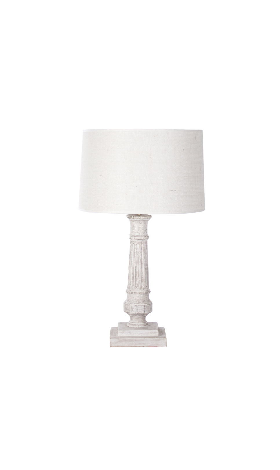 Agnes Lamp, Cream Shade - Farmhouse - Table Lamps - by HedgeApple | Houzz