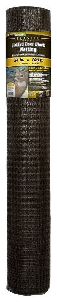 YardGard® 889553A Plastic Folded Deer Block Netting, Black, 84" x 100 ...