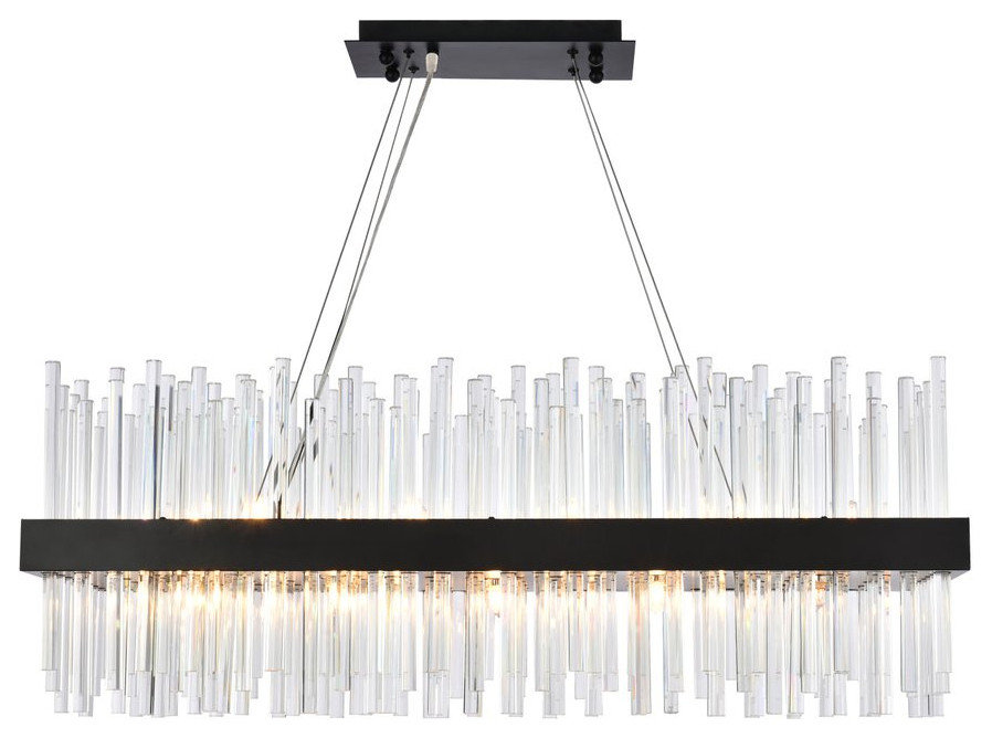 Dallas 20-Light Pendant in Black - Contemporary - Pendant Lighting - by ...