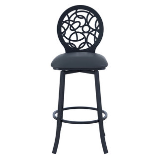 Lotus Bar Height Barstool - Transitional - Bar Stools And Counter ...