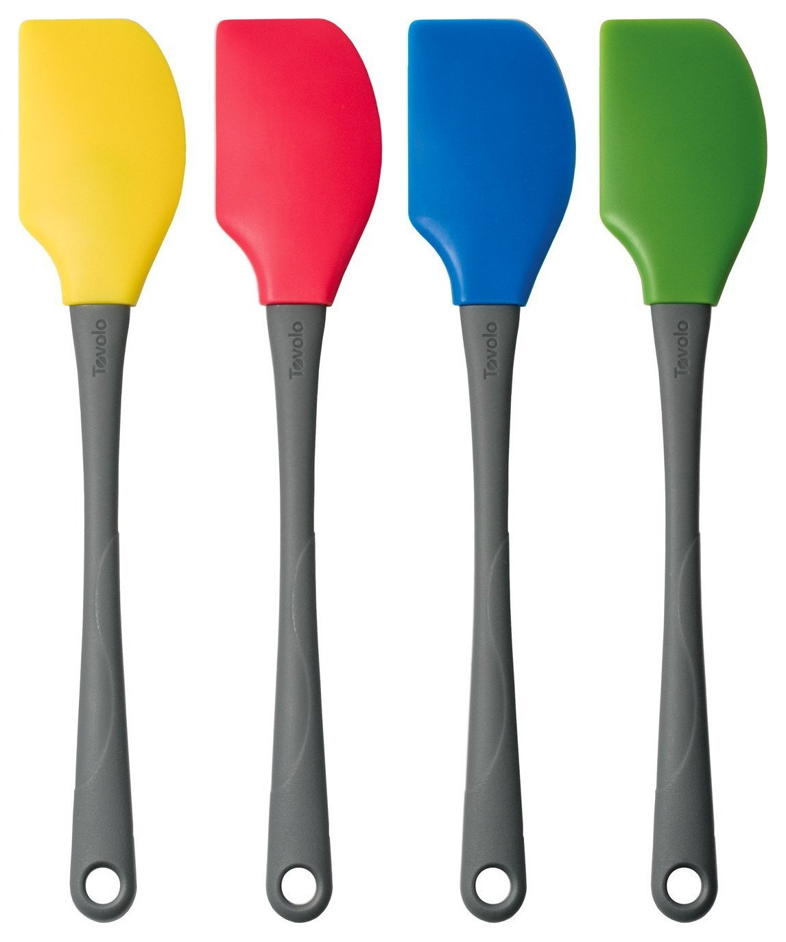 Tovolo Silicone 4 Piece Spatula Set with Nylon Handles - Contemporary ...