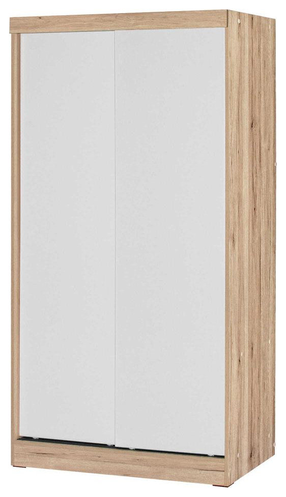 Better Home Products Modern Wood Double Sliding Door Wardrobe ...