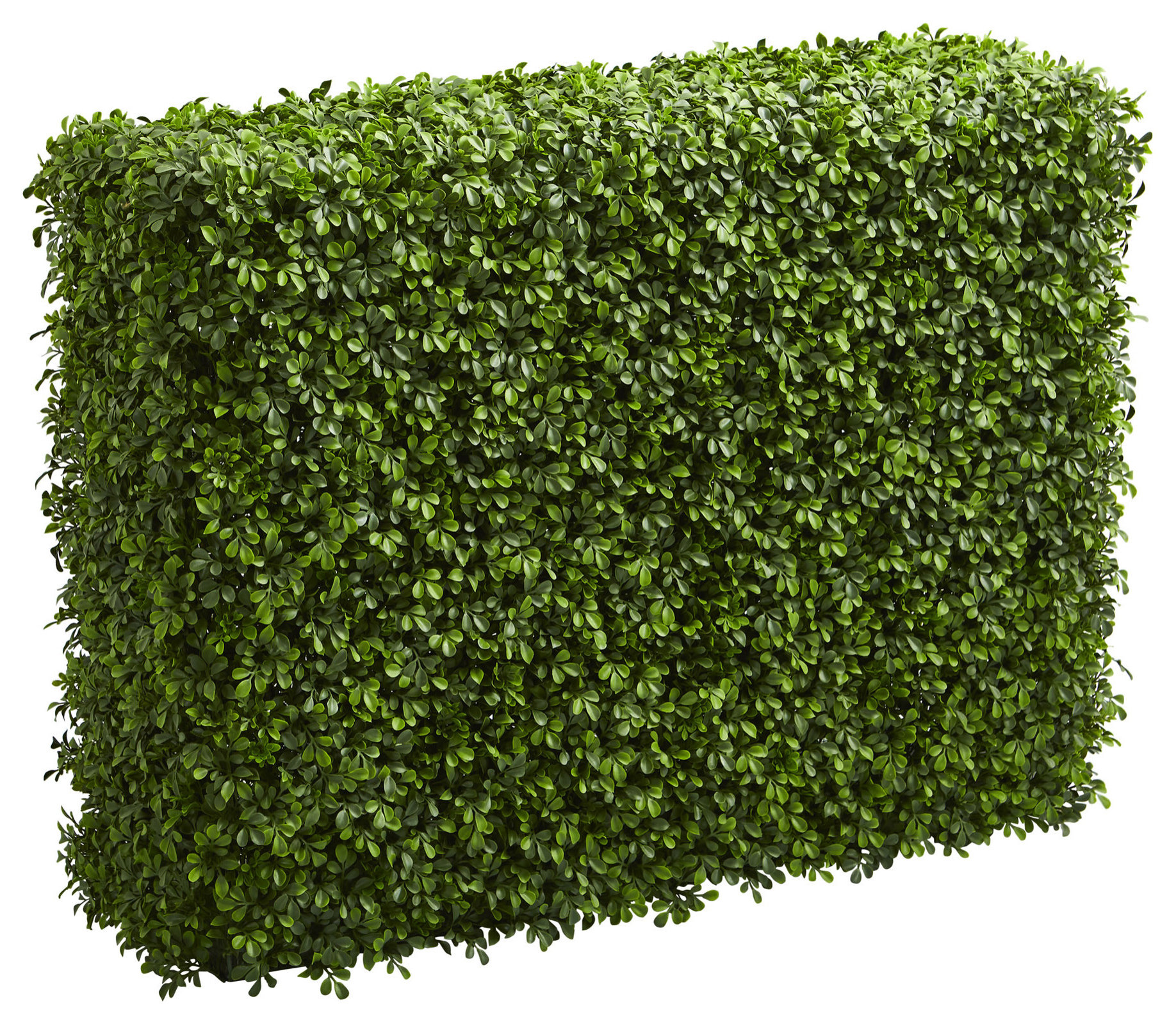 39" Boxwood Artificial Hedge, Indoor/Outdoor - Contemporary ...
