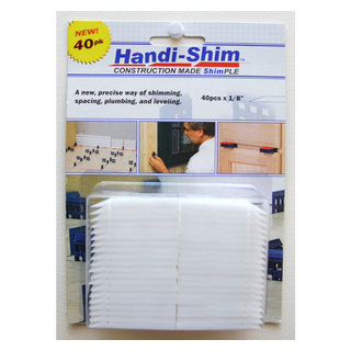 Handi-Shim HS1840WH Plastic Shim for Construction Applications, 1/8 ...