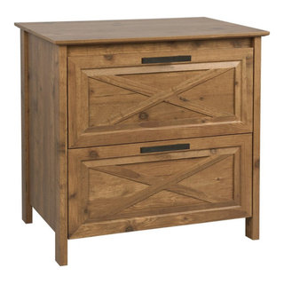 Saint Birch Austin 2-Drawer Modern Wood Lateral File Cabinet in Rustic ...