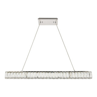Monroe Integrated Led Chip-Light Chrome Chandelier - Contemporary ...
