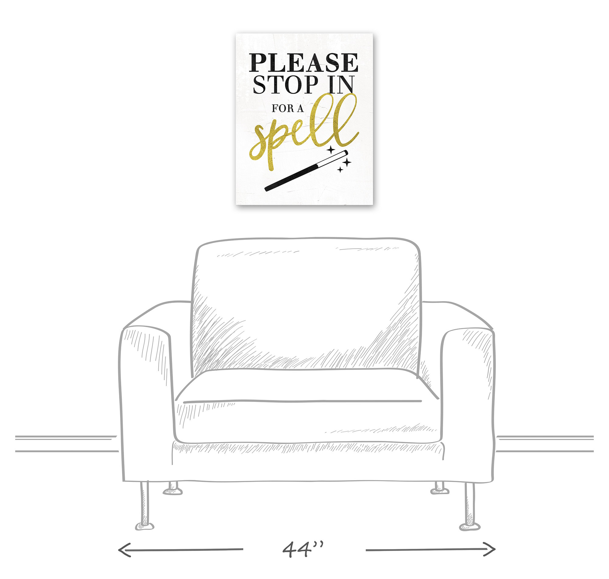 Please Stop in for a Spell Wall Art, 16x20 - Contemporary - Prints And ...