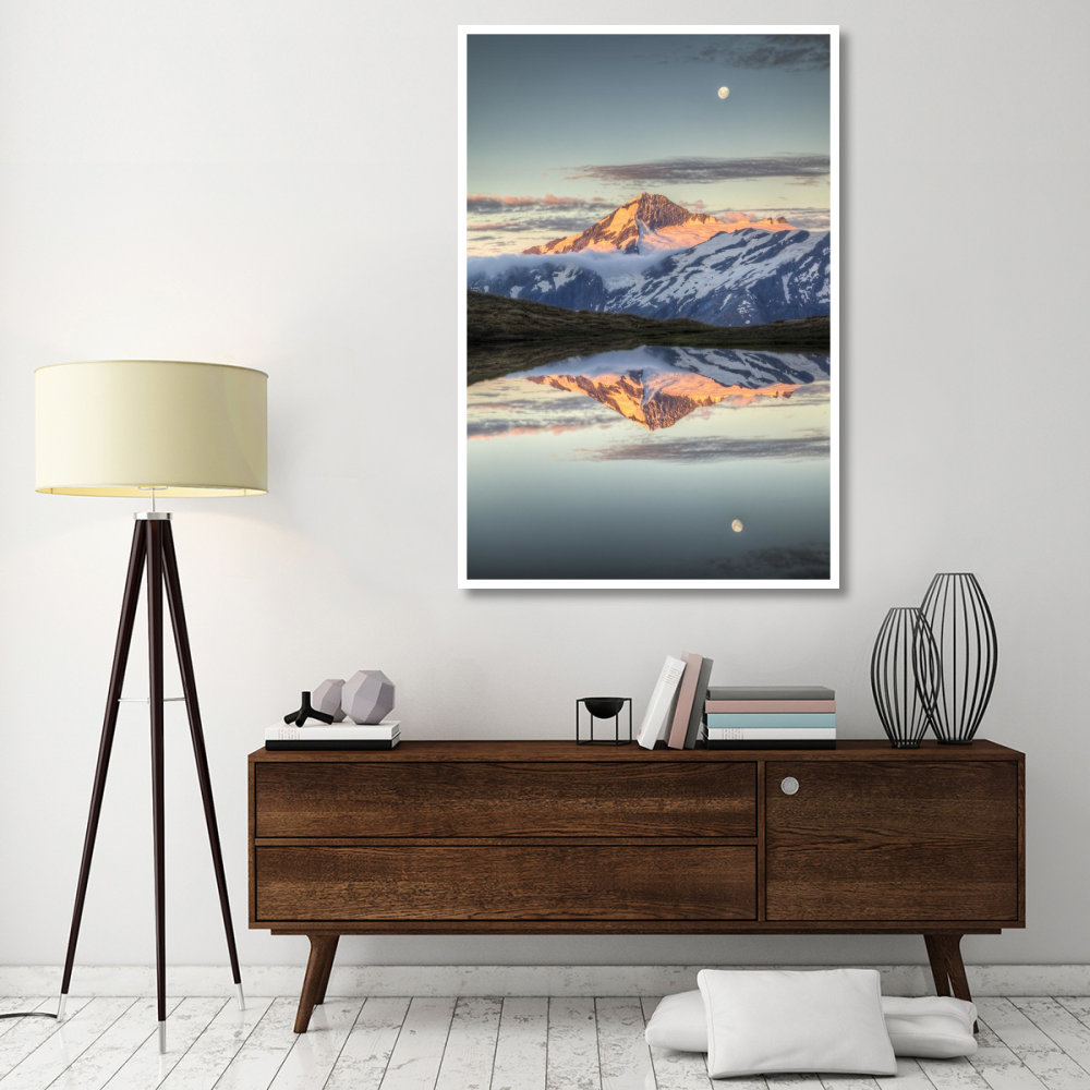 Mount Aspiring, Moonrise Over Cascade Saddle, Mount Aspiring National ...