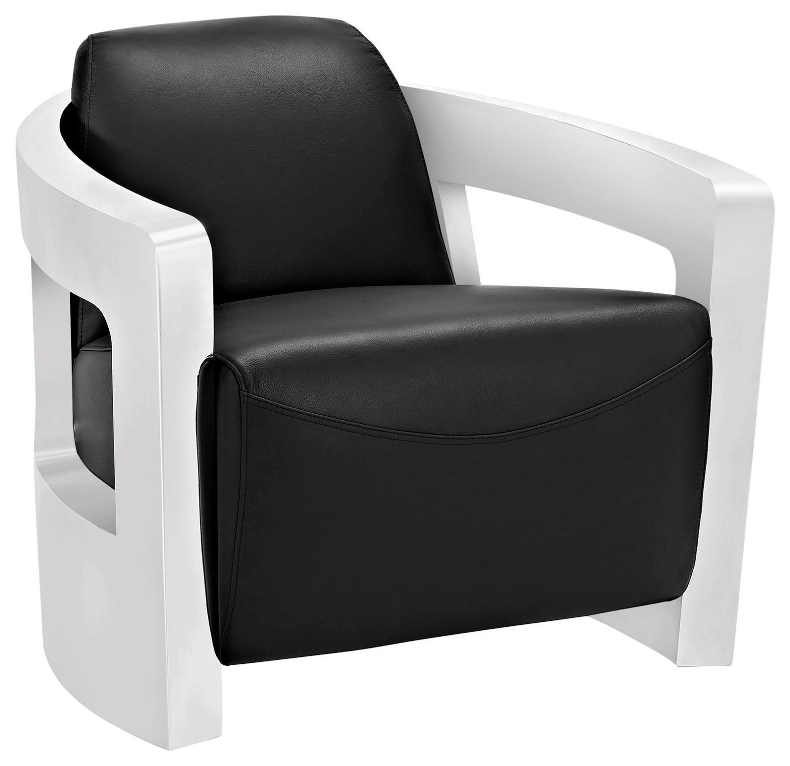 Modern Contemporary Urban Design Living Lounge Room Lounge Chair, Black ...