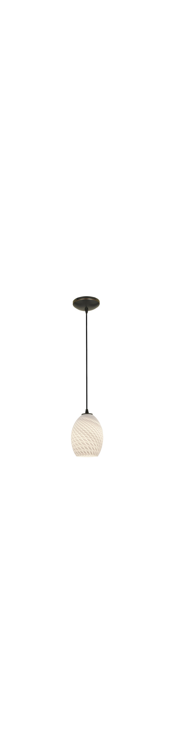 Brandy FireBird Oil Rubbed Bronze LED Pendant (28023-3C-ORB/WHTFB ...
