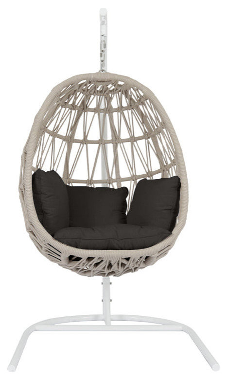 Dana Rope Comfortable Luxury Outdoor Hanging Club Chair - Beach Style ...