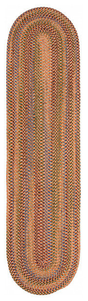 Colonial Mills Rug Worley Runner Orange Runner, Oval, 2X13 ...
