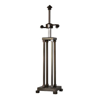 27" High Column Mission 2 Light Table Base - Traditional - Lamp Bases ...