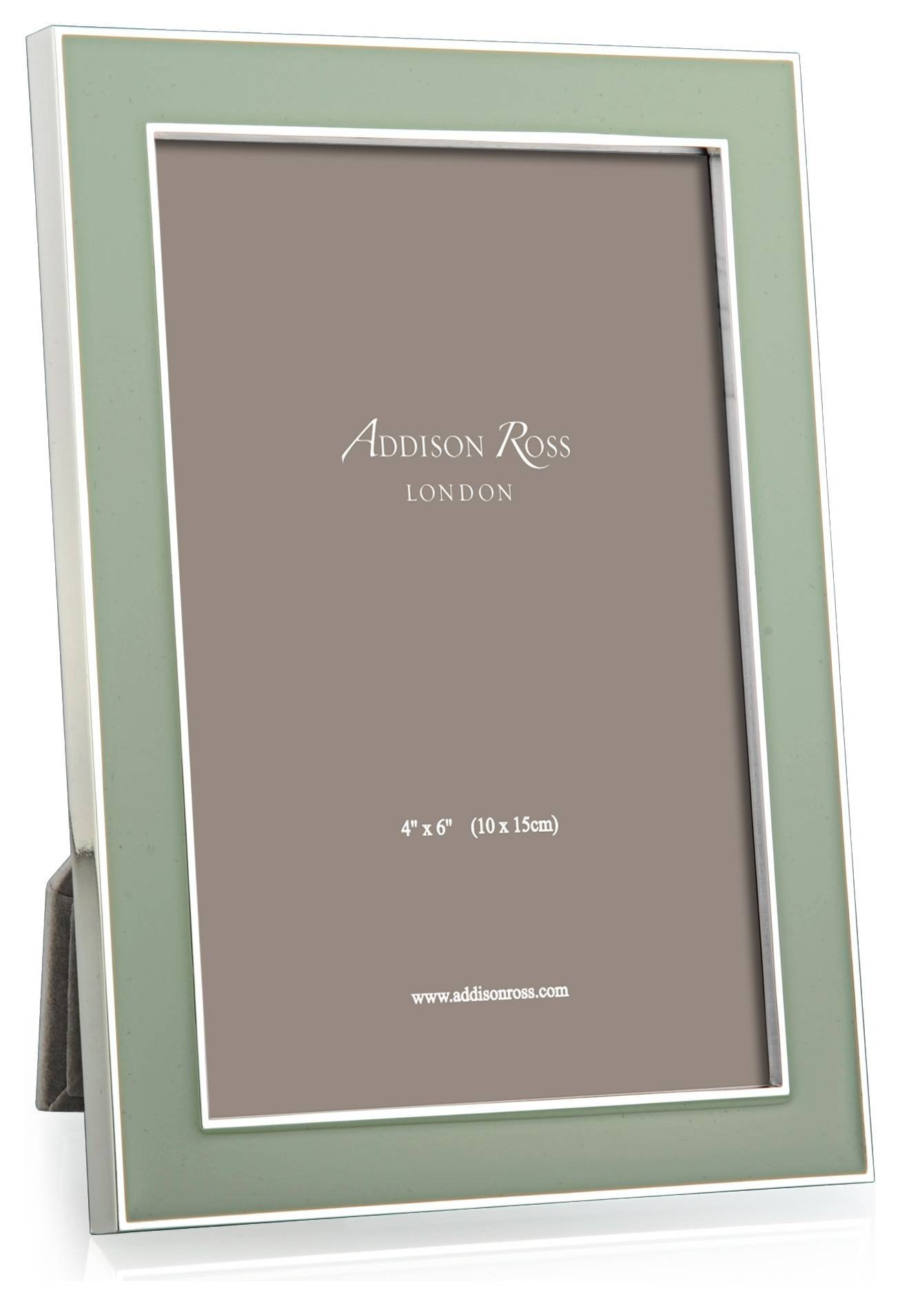 Addison Ross Pale Sage Green Enamel/Silver Frame, 5x7 - Contemporary ...