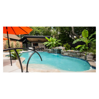 Tropical Rainforest - Asian - Pool - Dallas - by Selah Pools & Spas | Houzz
