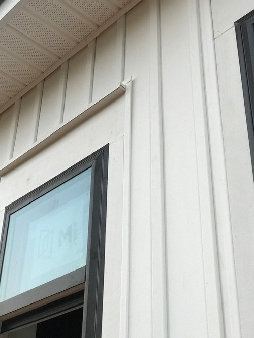 Need help with window trim look on board and batten vinyl siding