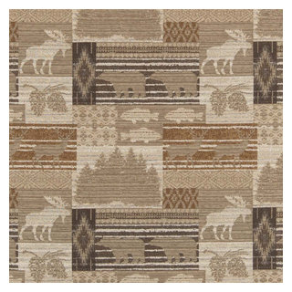 Natural Brown Novelty Tapestry woven Upholstery Fabric by the Yard, By ...