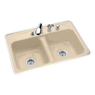 Double Bowl, Tile or Rim Mount - Contemporary - Kitchen Sinks - by CECO ...