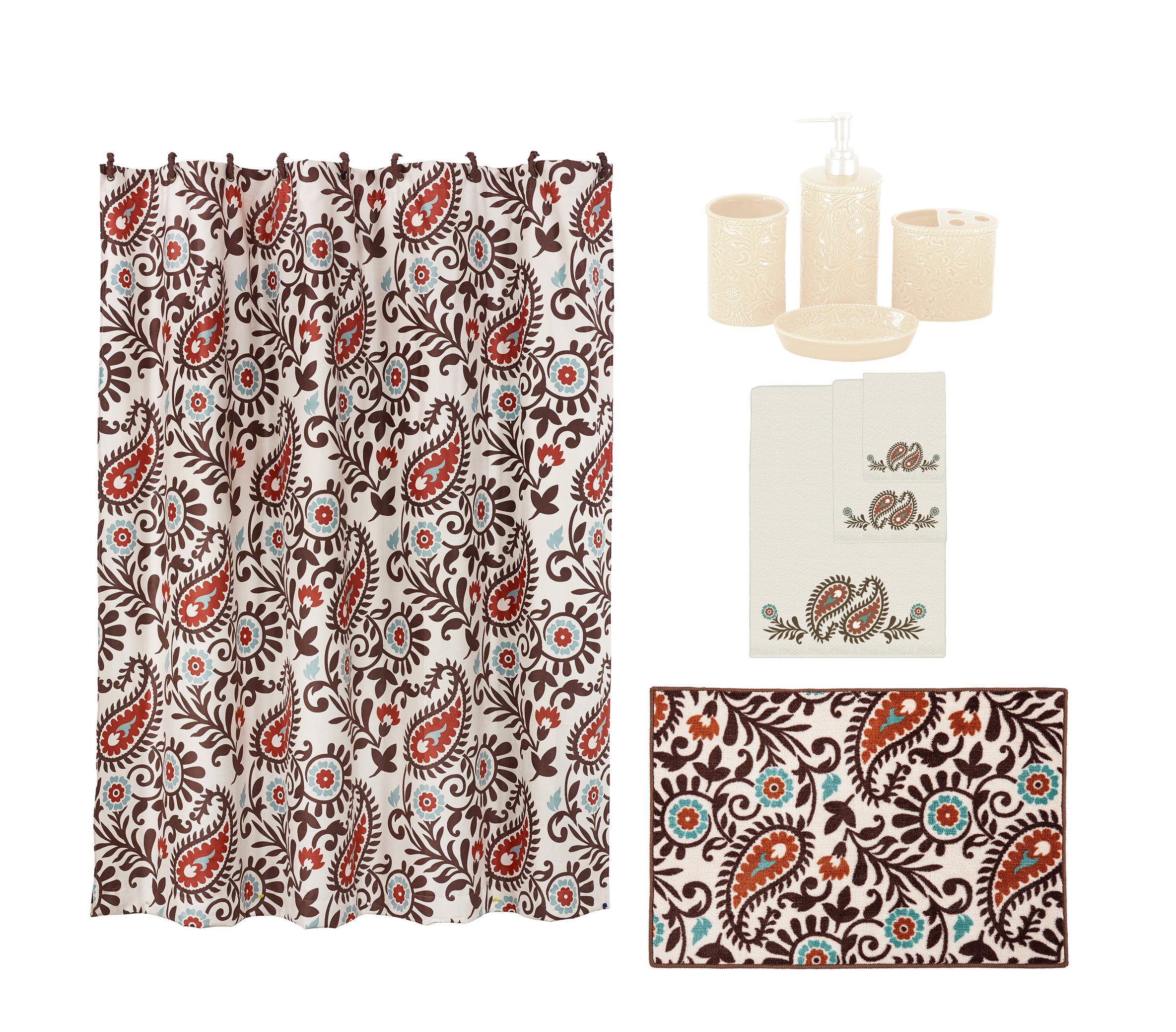 Rebecca 21 Piece Lifestyle Bath Collection - Mediterranean - Bathroom ...