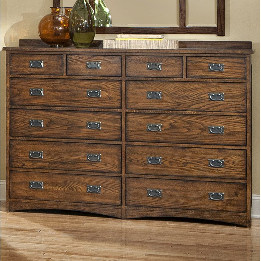 Oak Park 12-Drawer Dresser, Mission - Contemporary - Nightstands And ...