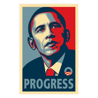 Rare Obama Campaign Poster, Progress Print, 11 x 17 - Contemporary ...
