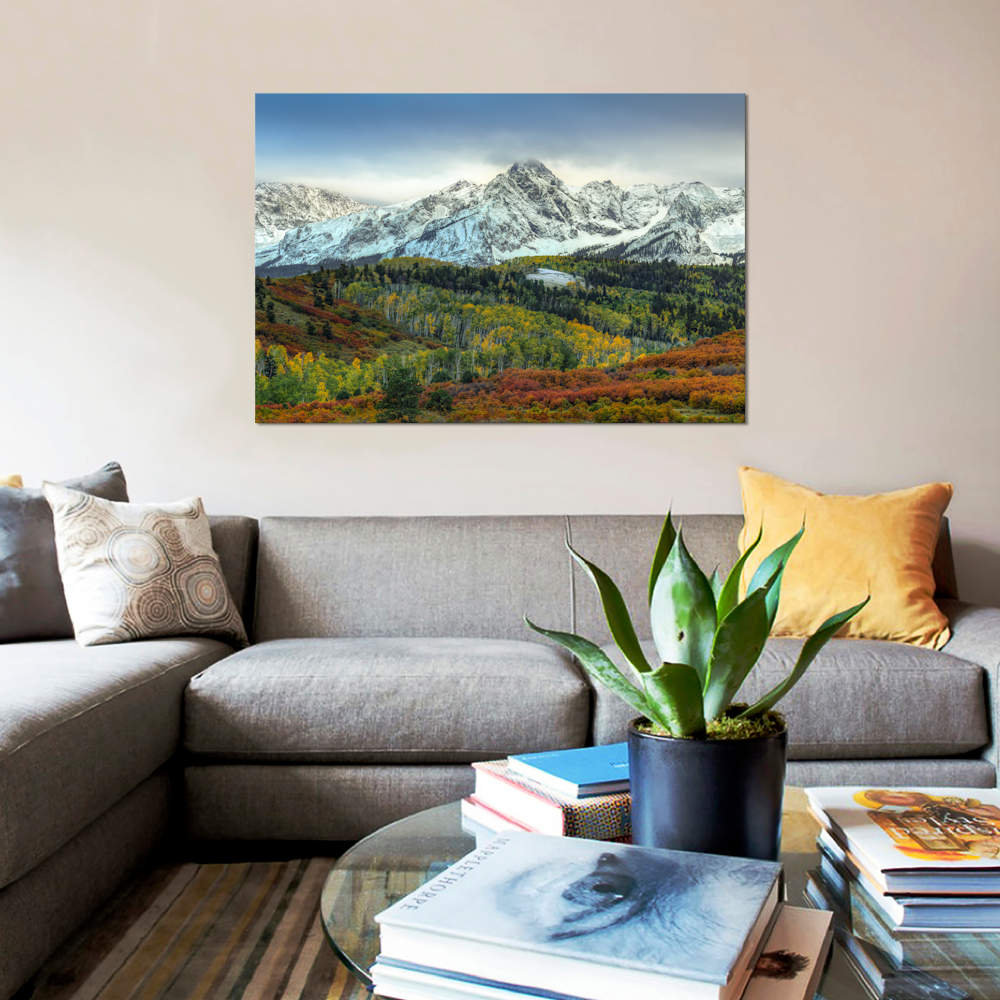 "Autumn Prelude At Mount Sneffels" by Bill Sherrell Canvas Print, 18 ...