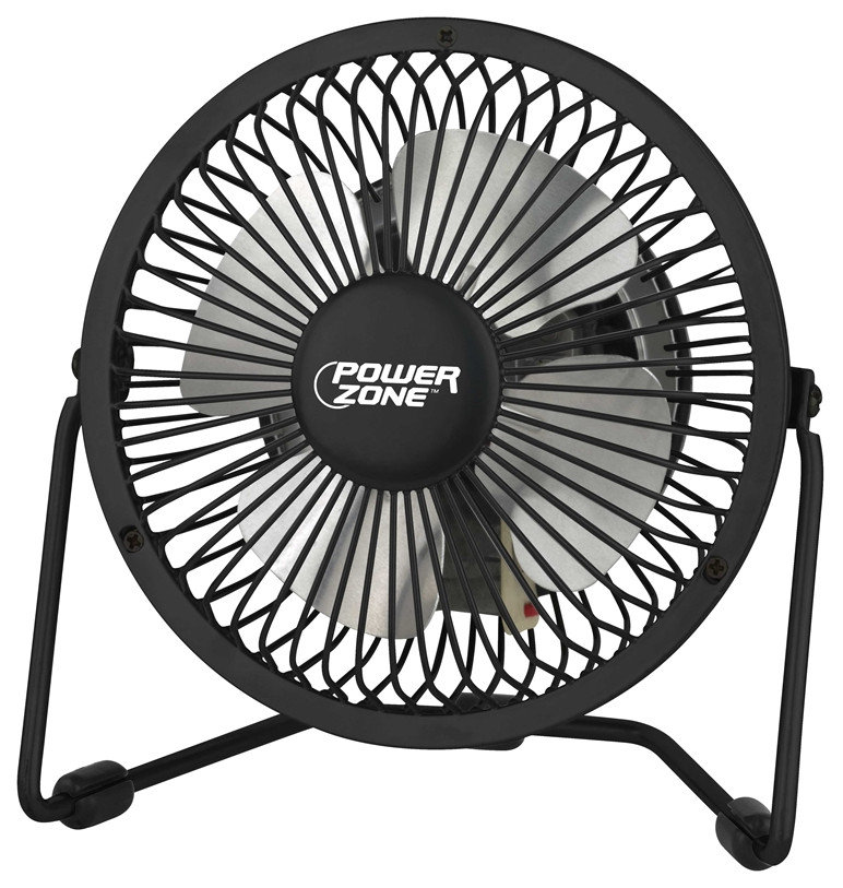 PowerZone CZHV4RSB-BK Personal Fans with 1-Speed, 13W - Electric Fans ...